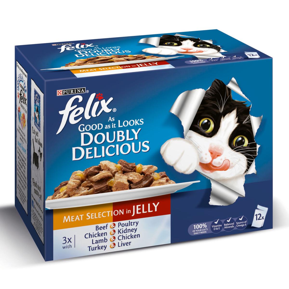 Felix As Good As It Looks Multipack Pouch Doubly Delicious Meat Variety ...