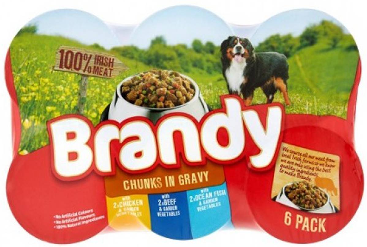 Brandy Wet Dog Food Tins - Chunks in Gravy Variety Pack (6 X 395g ...