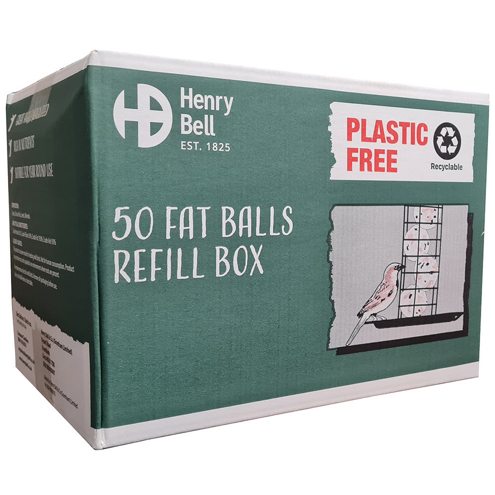 Henry Bell | Wild Bird Food | Fat Ball Box - 50 Pack – petconnection.ie